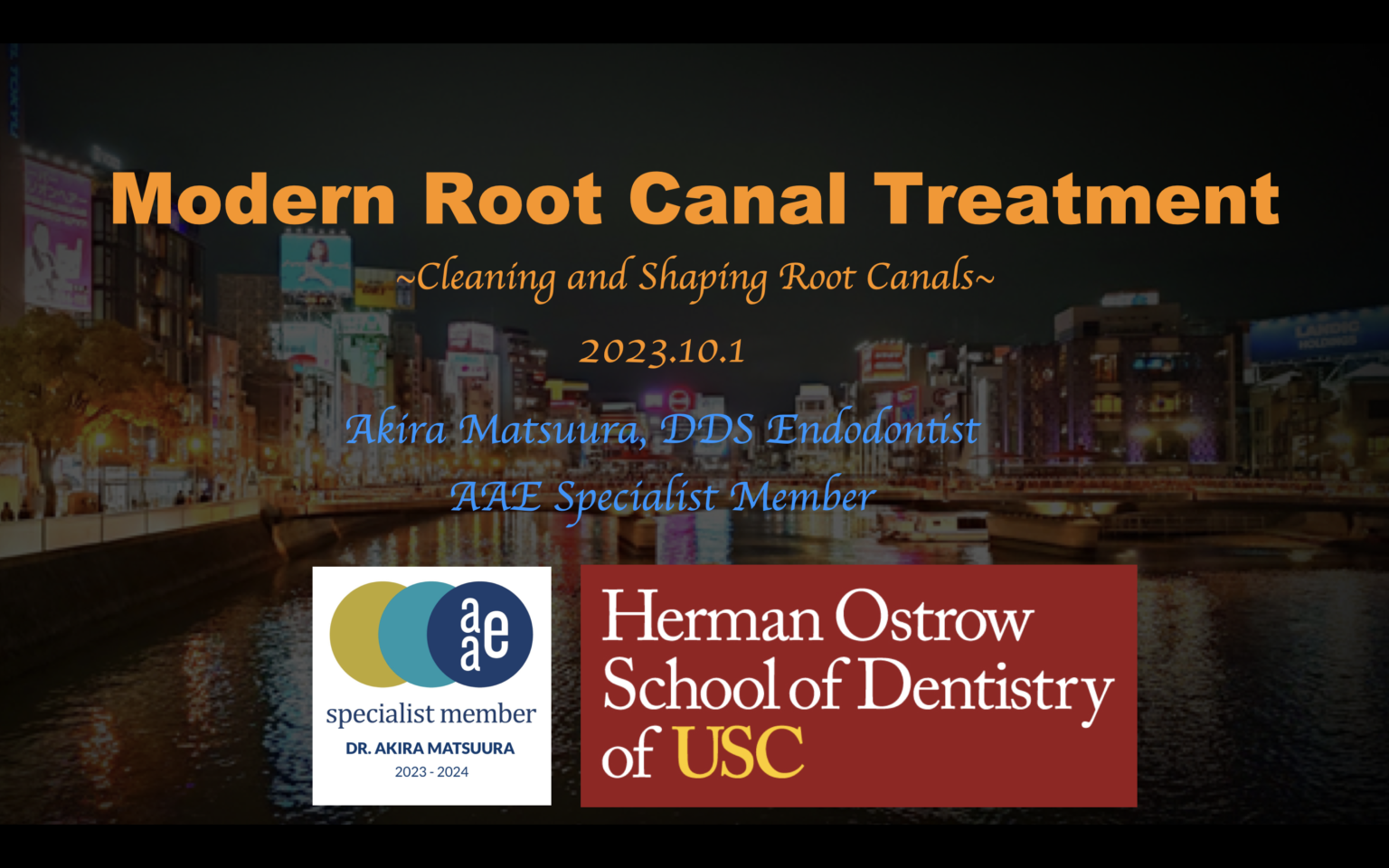 Modern Root Canal treatment（マイクロスコープなし） Hands-on 1day Seminar - まつうら歯科 ...